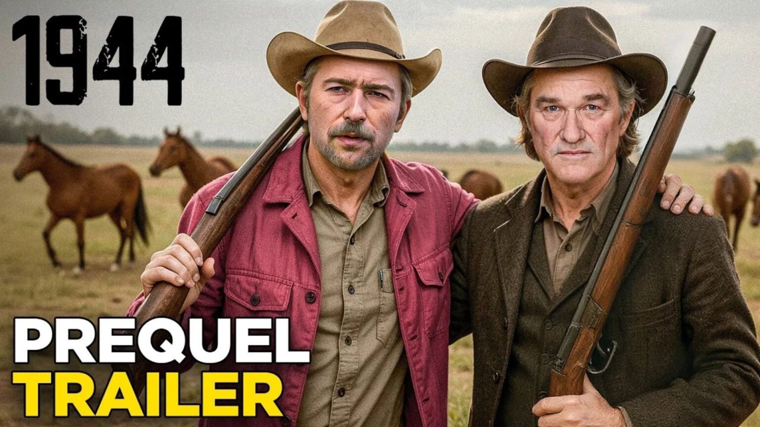 Yellowstone 1944 Trailer: Brandon Sklenar & Kurt Russell - interurbanplano